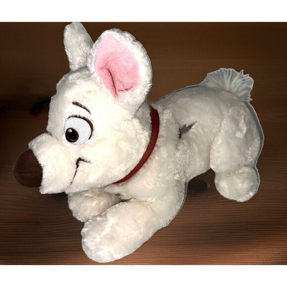 Disney | Toys | Disney White 8 Lightning Bolt Plush Dog Swiss White ...